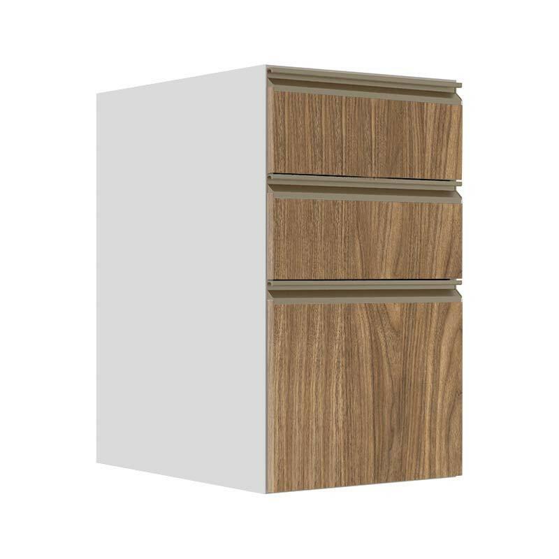 Módulo Balcão 40cm 3 Gavetas 100% MDF Cozinha Modulada Gold J Robel ...