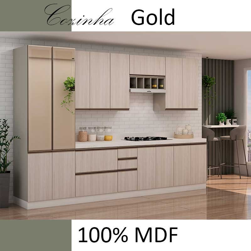 Módulo Nicho Adega Horizontal 80x20 100% MDF Cozinha Modulada Robel Fendi