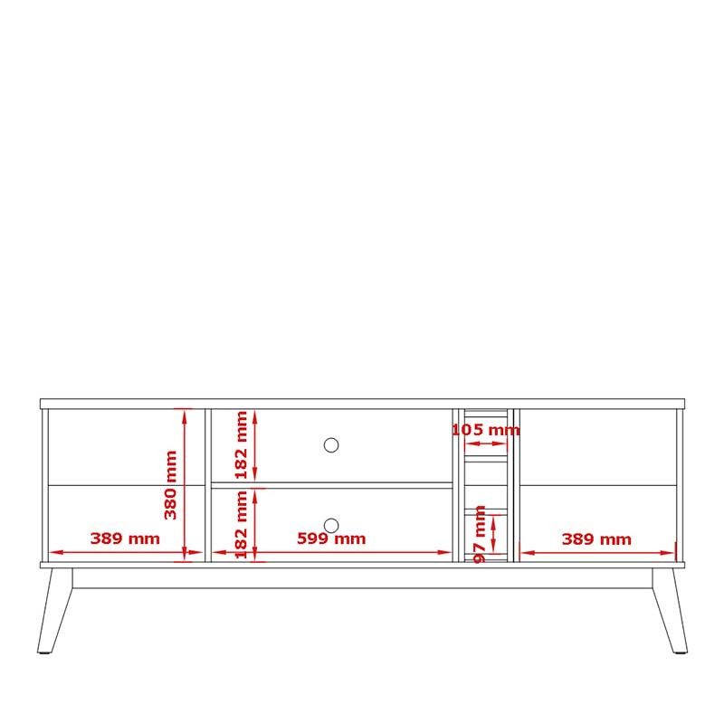 Rack com Painel Para TV 65 Polegadas 160cm Prism 1.6 Patrimar Branco ...