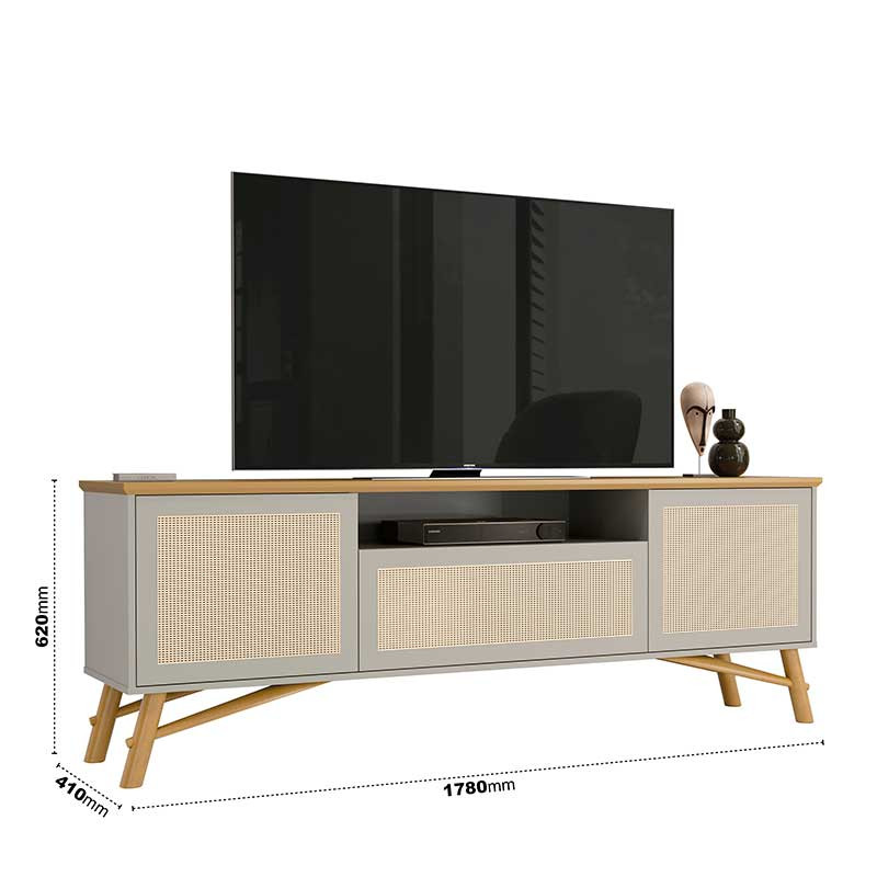 Rack Com Painel Ripado Para TV 75 Polegadas 180cm Darin Brise 1.8 EDN ...