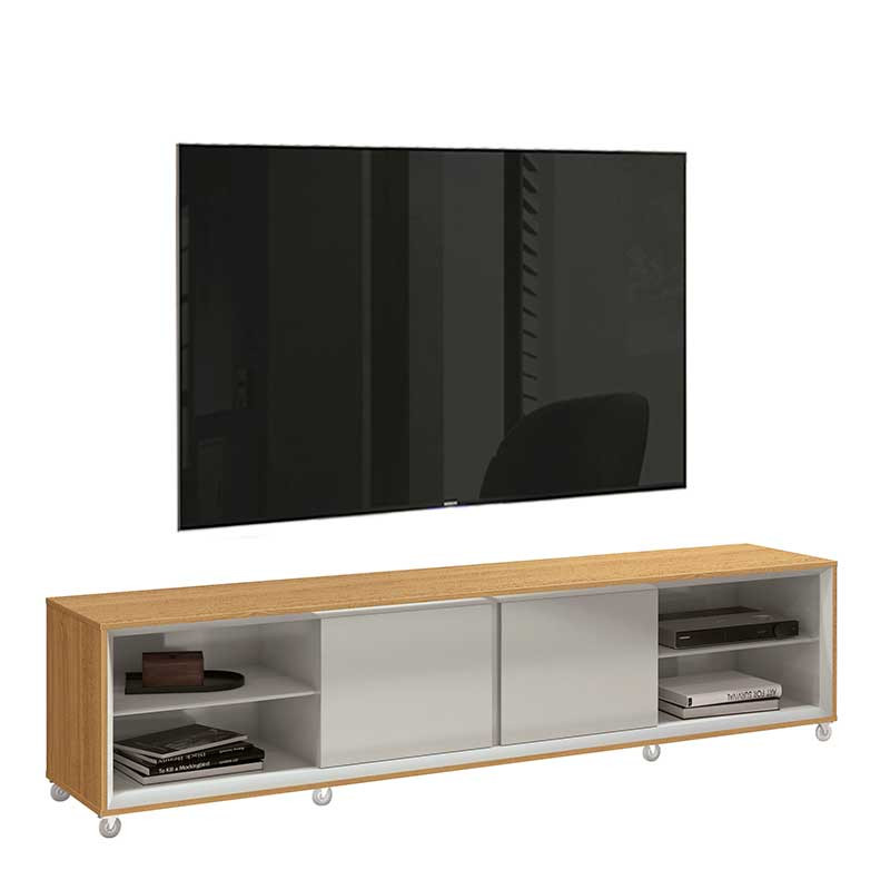 Rack Para TV 218cm 75 Polegadas Thor 2.2 EDN Freijo/Fendi